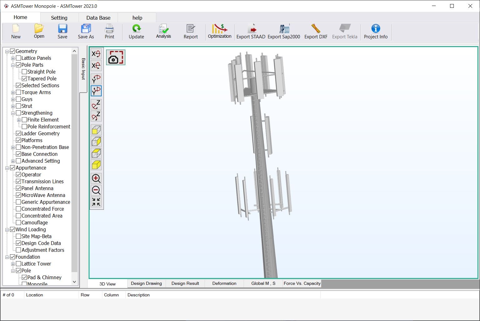 Telecom Tower Types Asmtower Tower Design Software